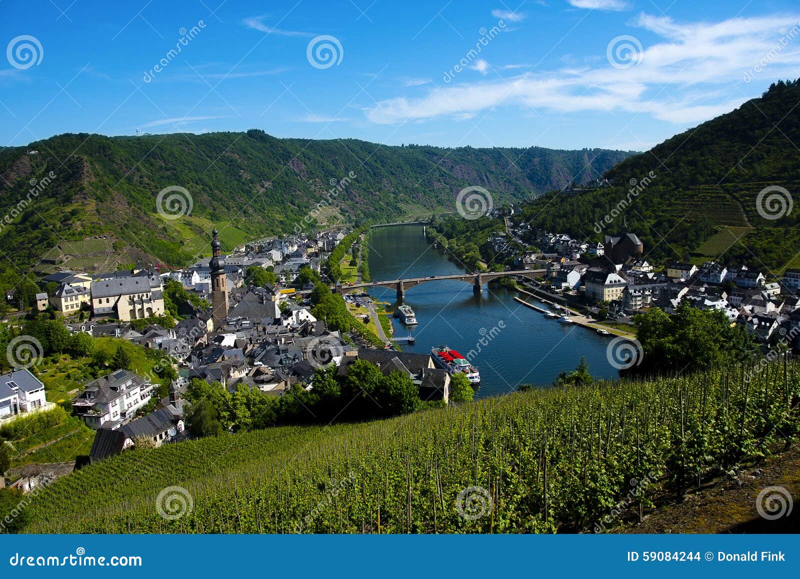 Town of Cochem stock photo. Image of germany, scenic - 59084244