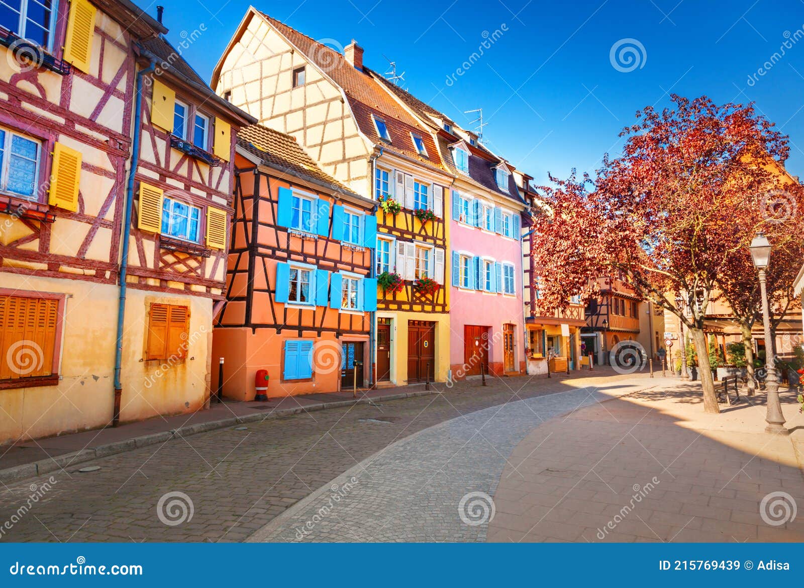 Town of Colmar stock image. Image of alsace, channel - 215769439