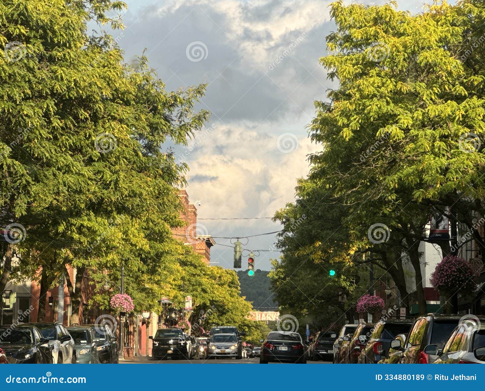 Town of Corning in New York State Editorial Stock Image - Image of ...