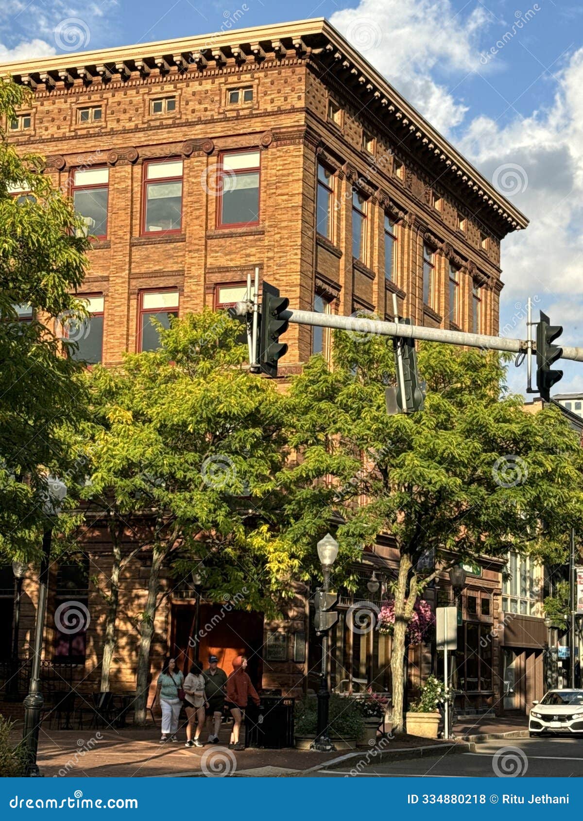 Town of Corning in New York State Stock Photo - Image of heritage ...