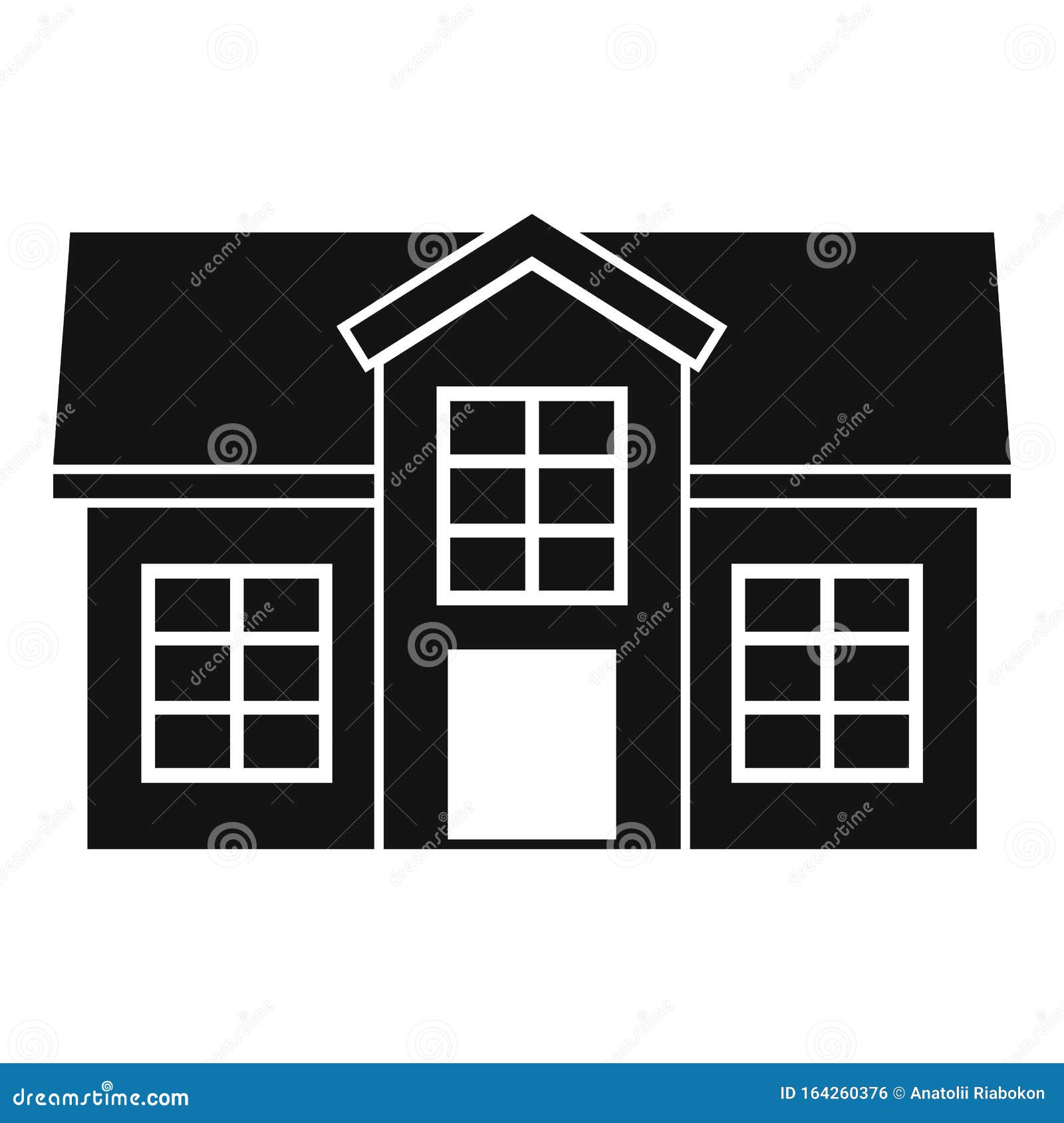 Town Cottage Icon, Simple Style Stock Vector - Illustration of ...