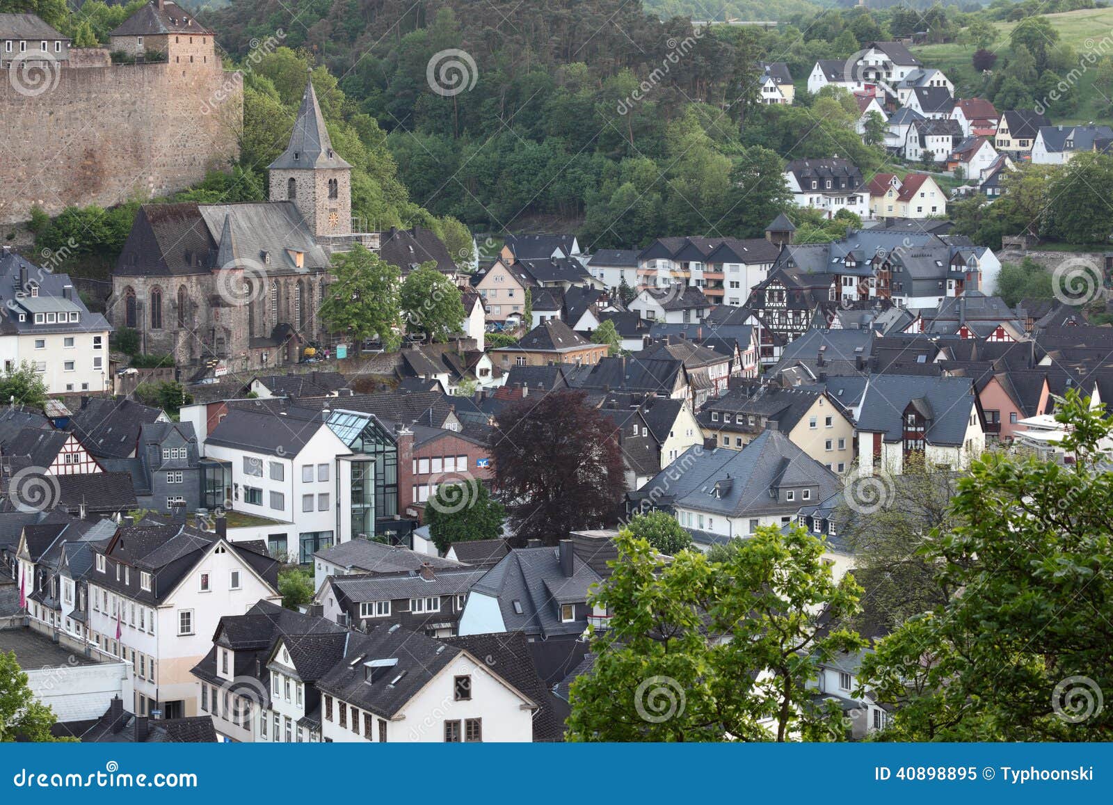 Town Dillenburg stock image. Image of settlement, german - 40898895