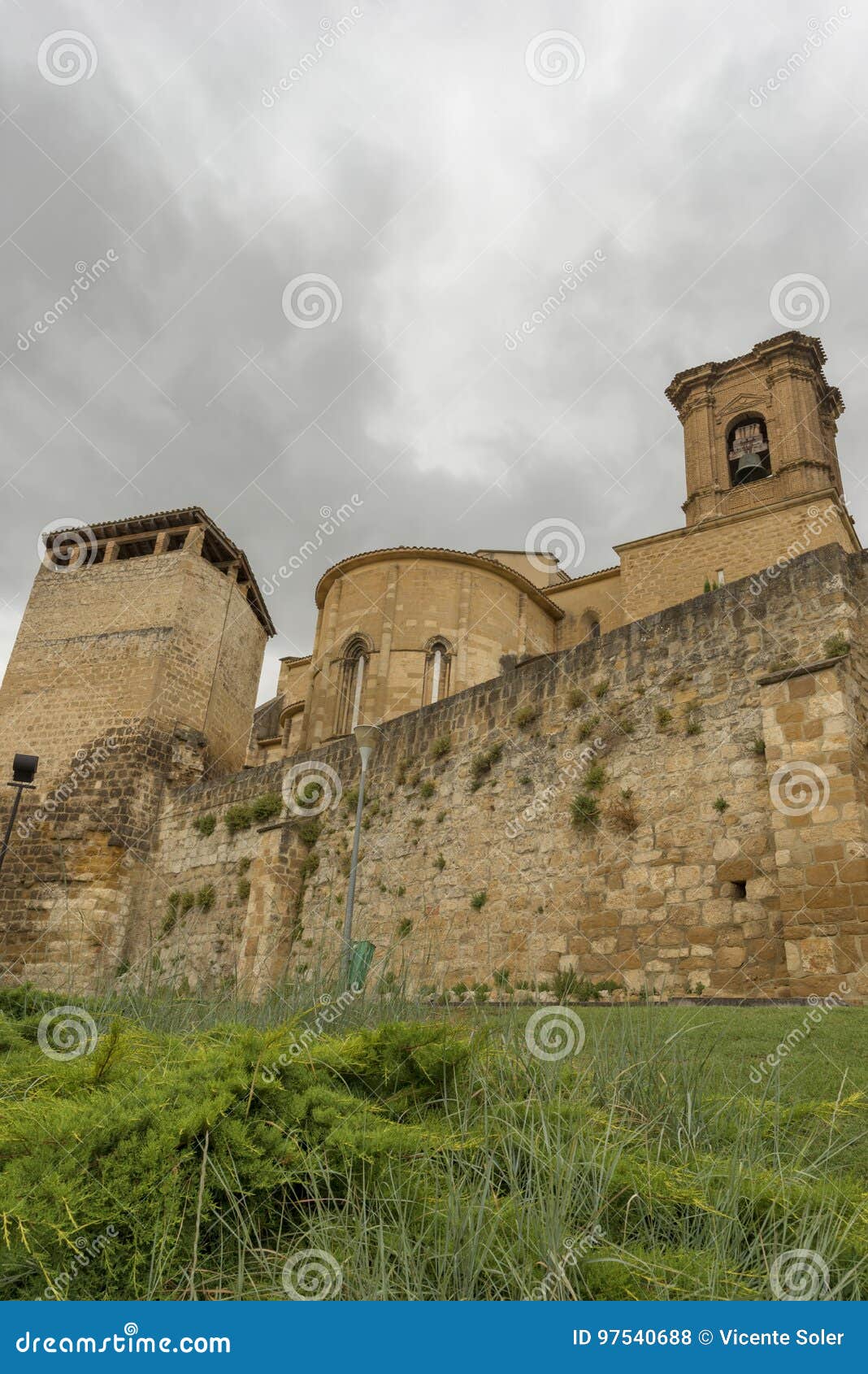 The town of Estella stock photo. Image of religion, house - 97540688