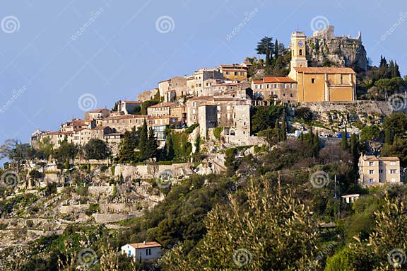 The town of Eze stock photo. Image of riviera, tourist - 24523836