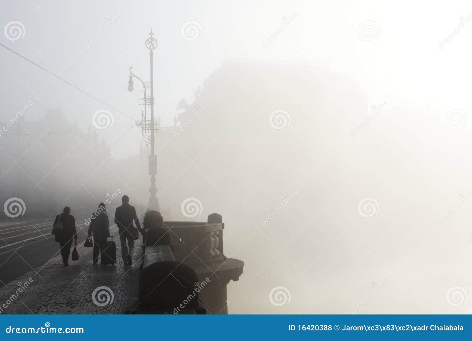 Town in fog editorial stock photo. Image of nations, bannister - 16420388