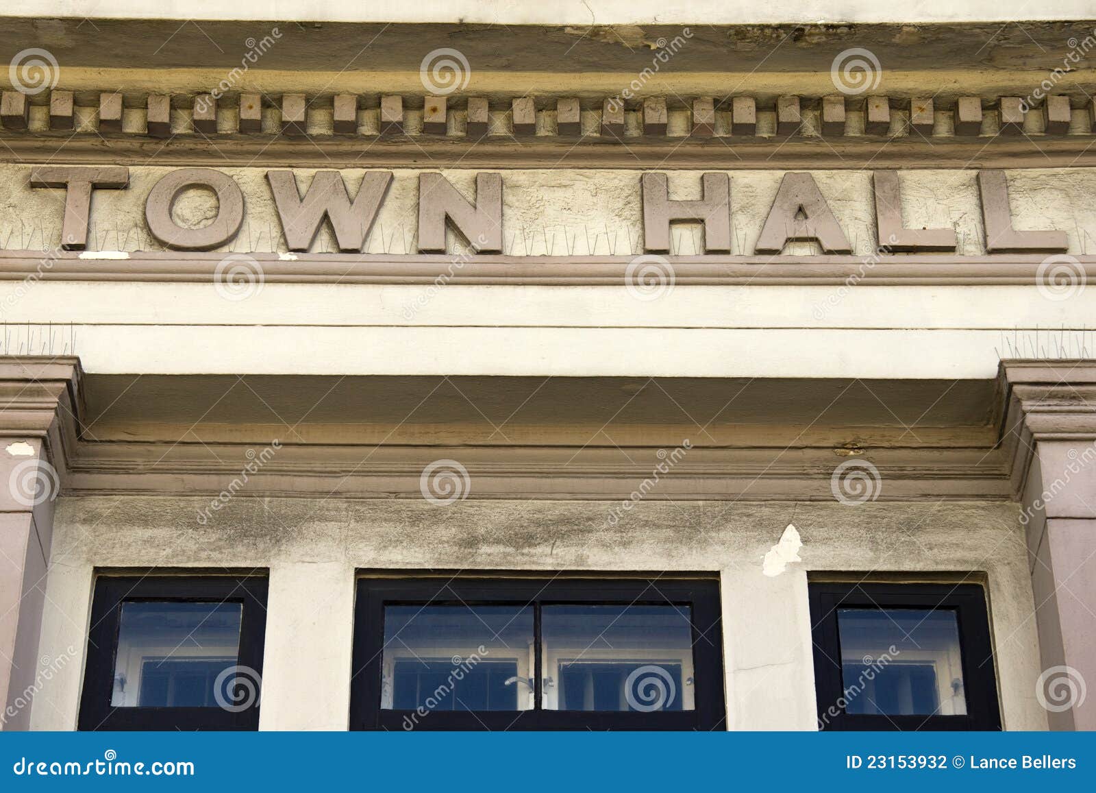 Town Hall stock photo. Image of lettering, office, public - 23153932