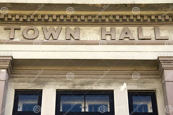Town Hall stock photo. Image of lettering, office, public - 23153932