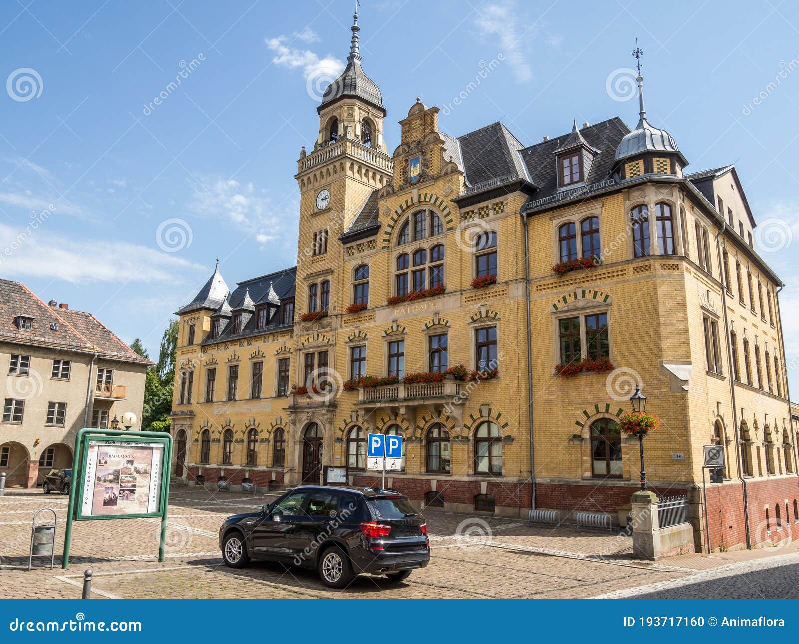 Town Hall Bad Lausick stock photo. Image of clinic, germany - 193717160