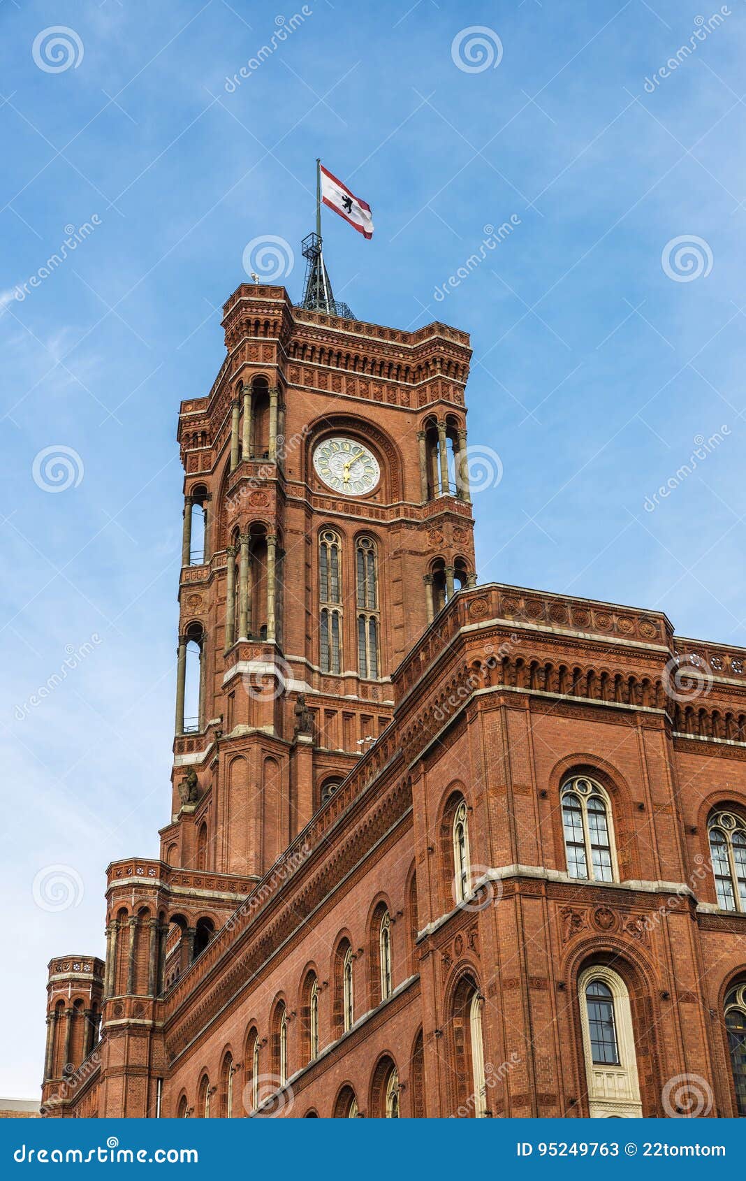 Town Hall of Berlin, Germany Stock Image - Image of stone, architecture ...