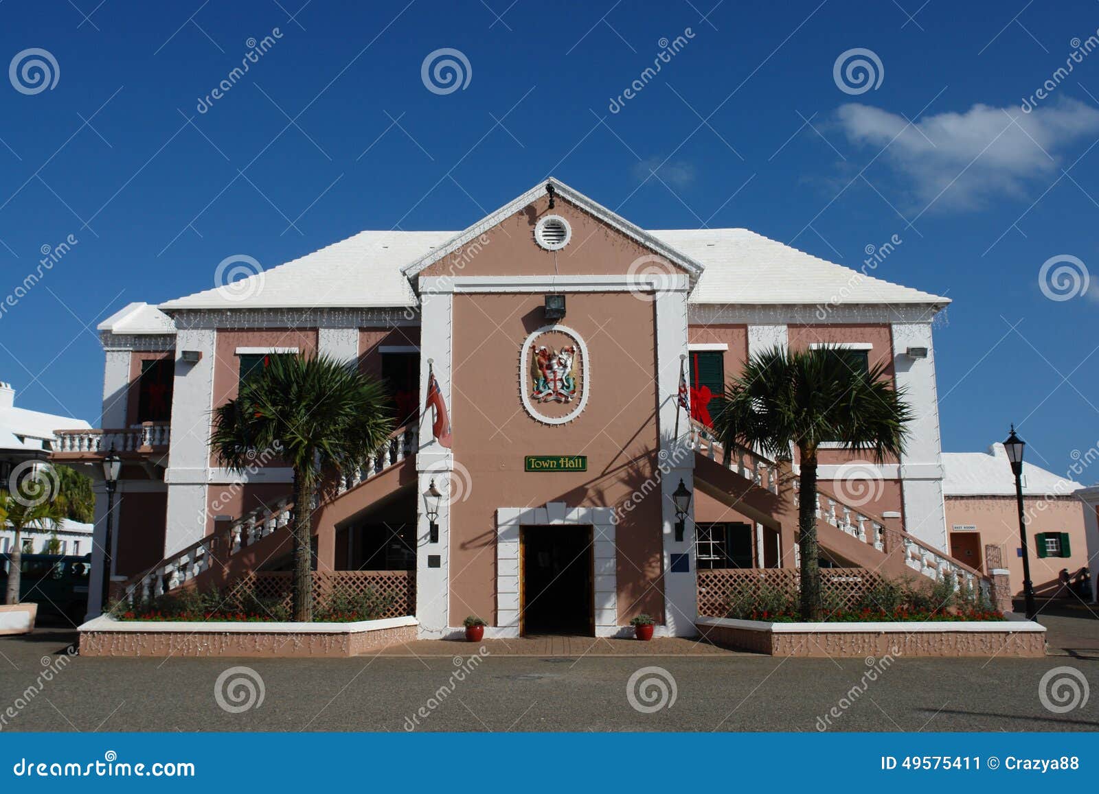 Town Hall, Bermuda stock image. Image of george, town - 49575411