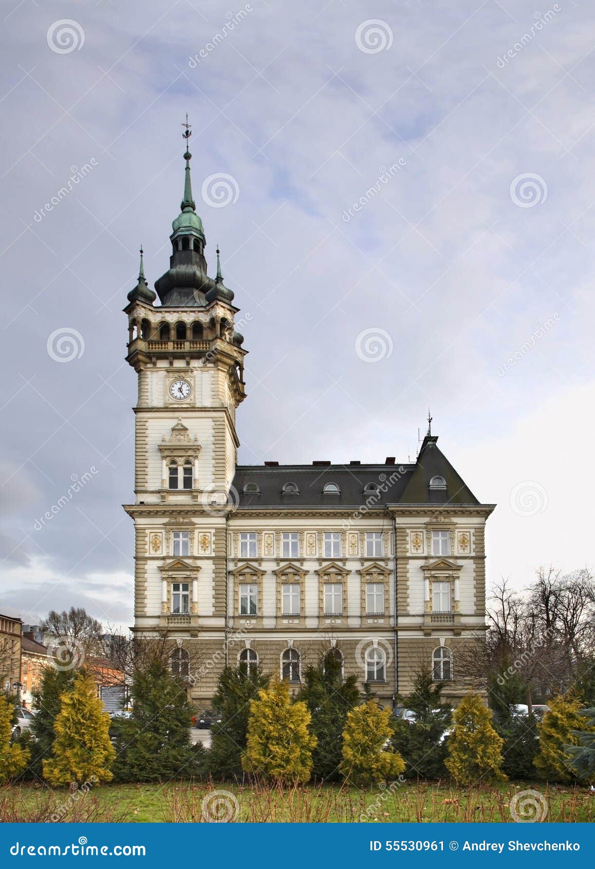 Town Hall in Bielsko-Biala. Poland Stock Image - Image of biala ...
