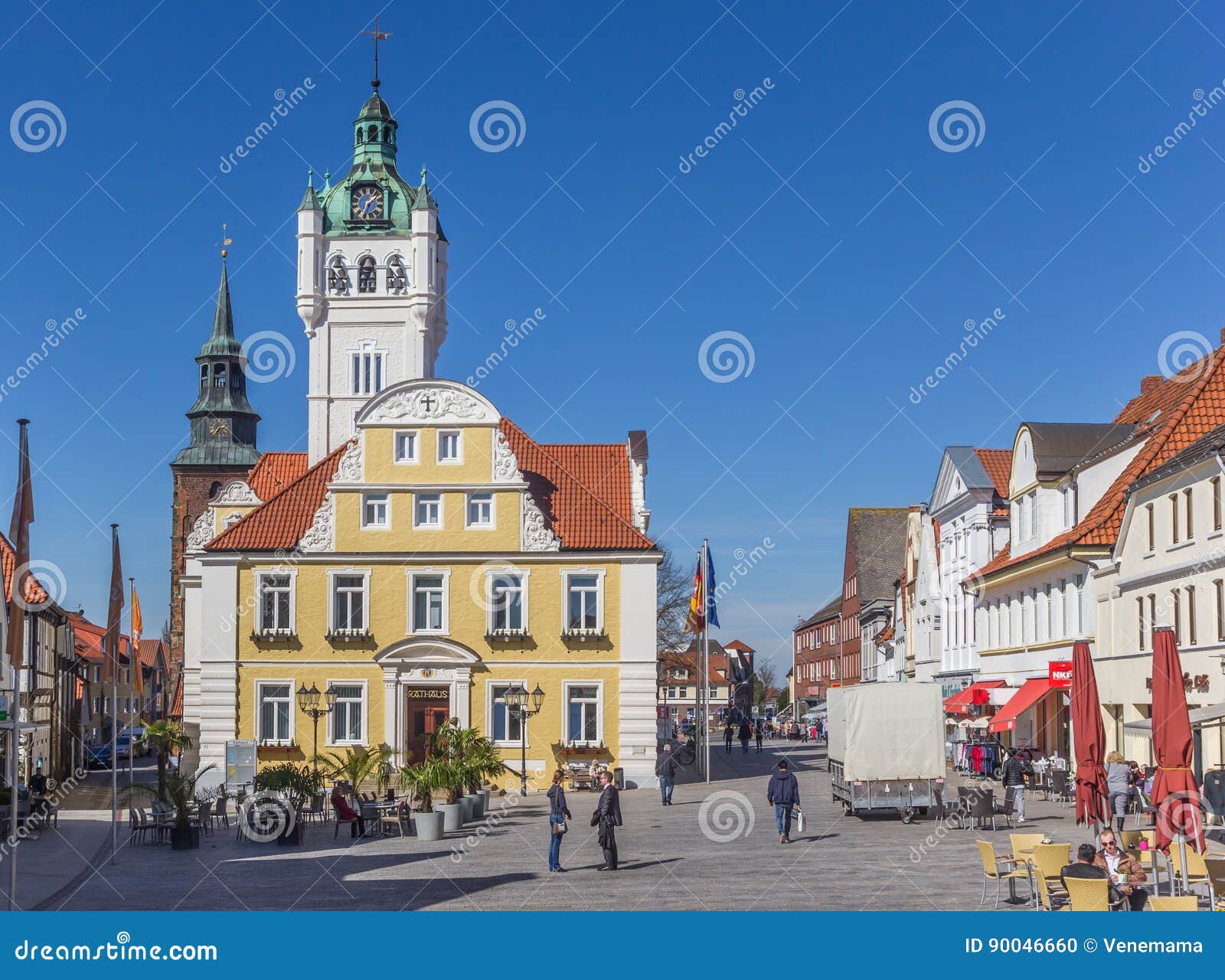 Town Hall on the Central Square of Verden Editorial Image - Image of ...