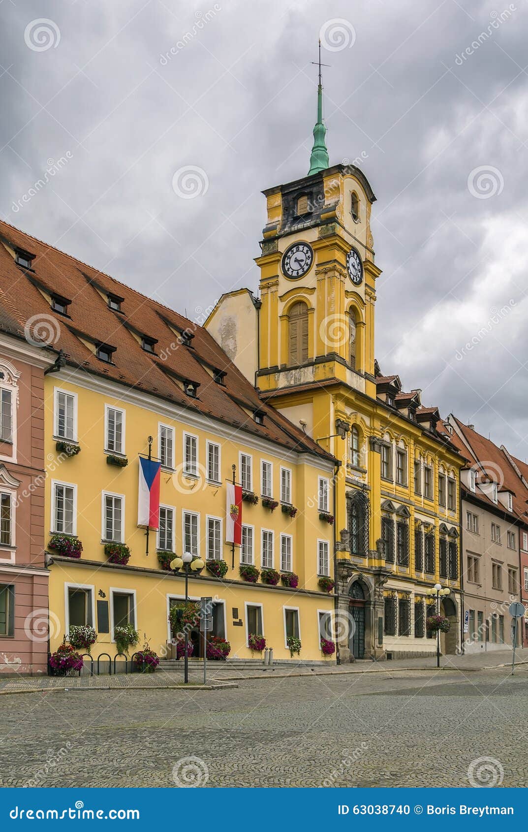 Town Hall in Cheb, Czech Republic Stock Photo - Image of tourism ...