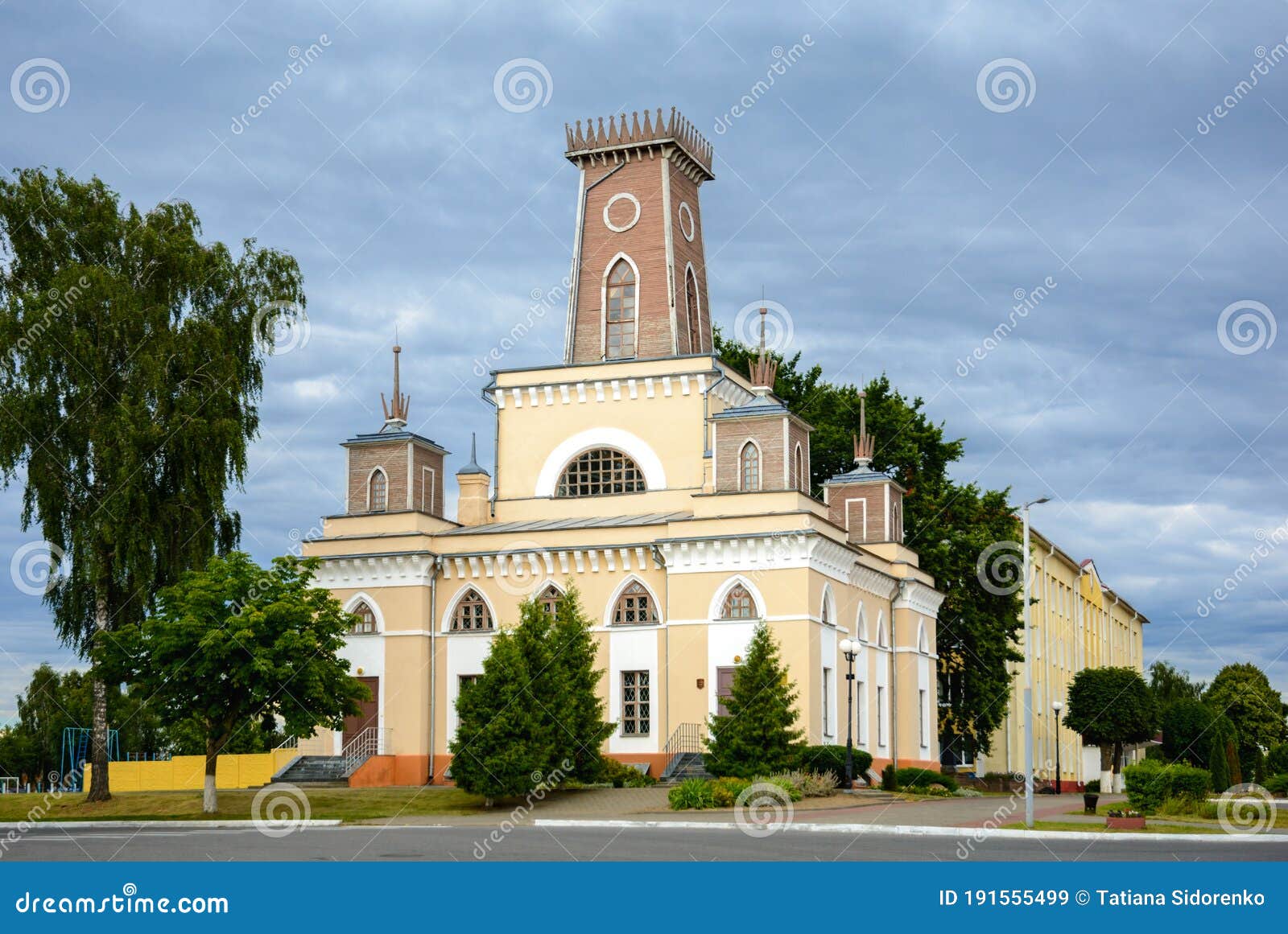 Town Hall in Chechersk. Gomel Region. Belarus Stock Image - Image of ...
