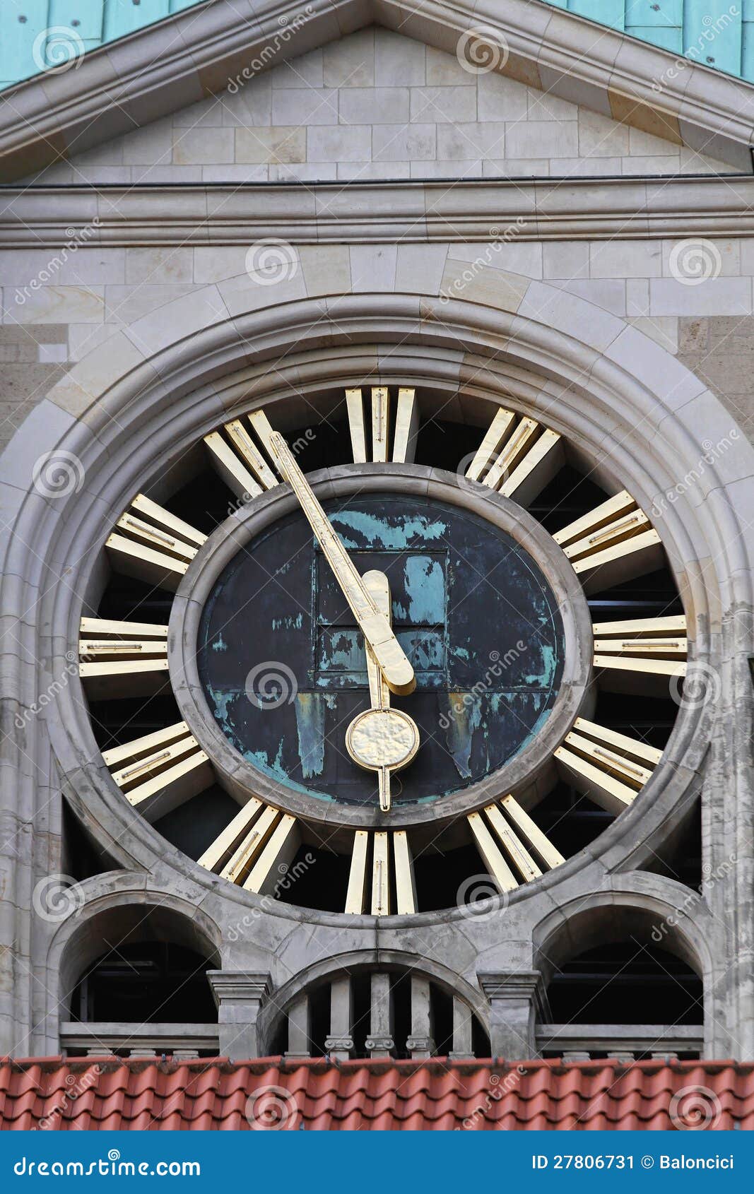 Town Hall clock stock image. Image of round, town, clock - 27806731