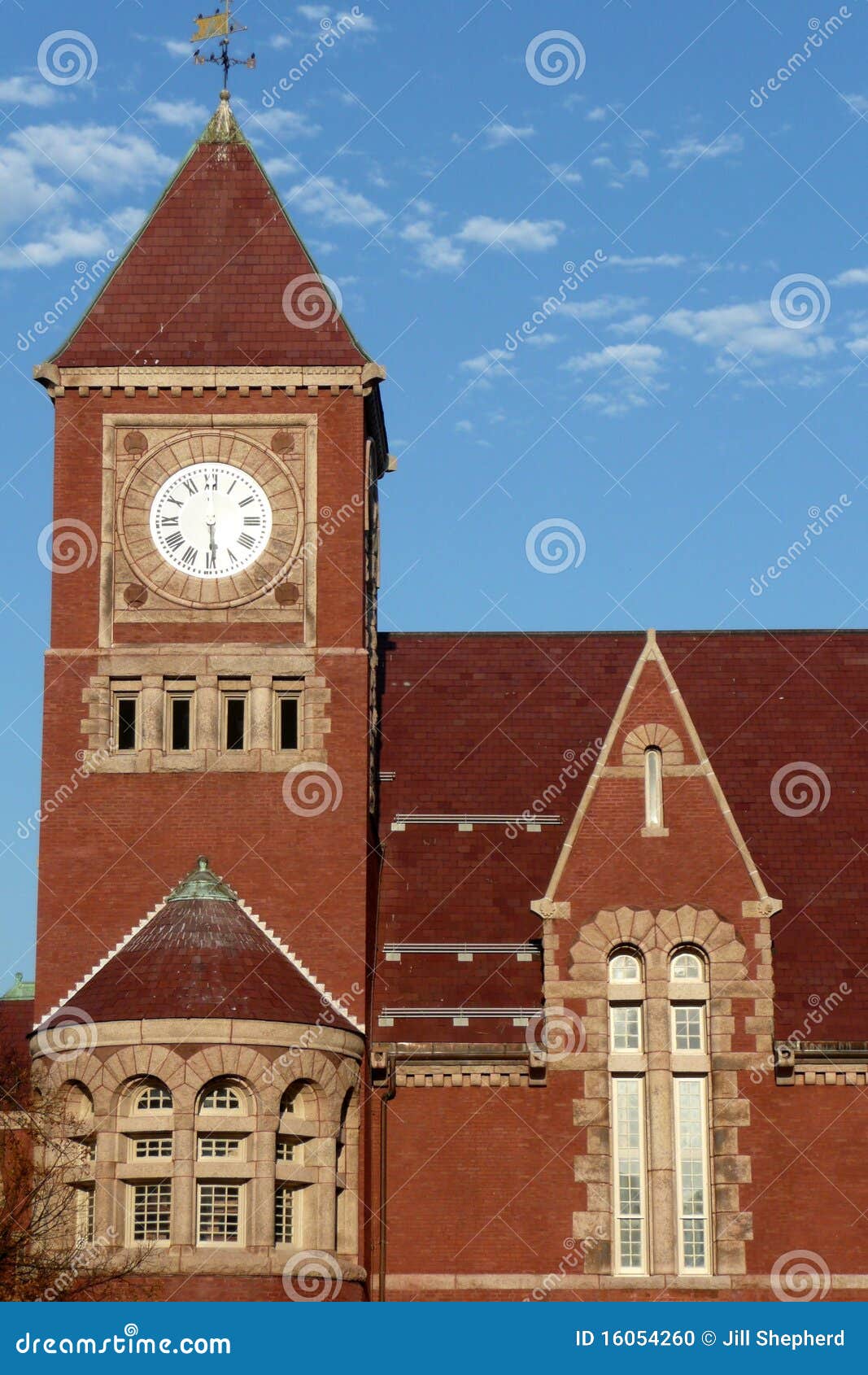 Town hall clock tower stock photo. Image of arch, architecture - 16054260