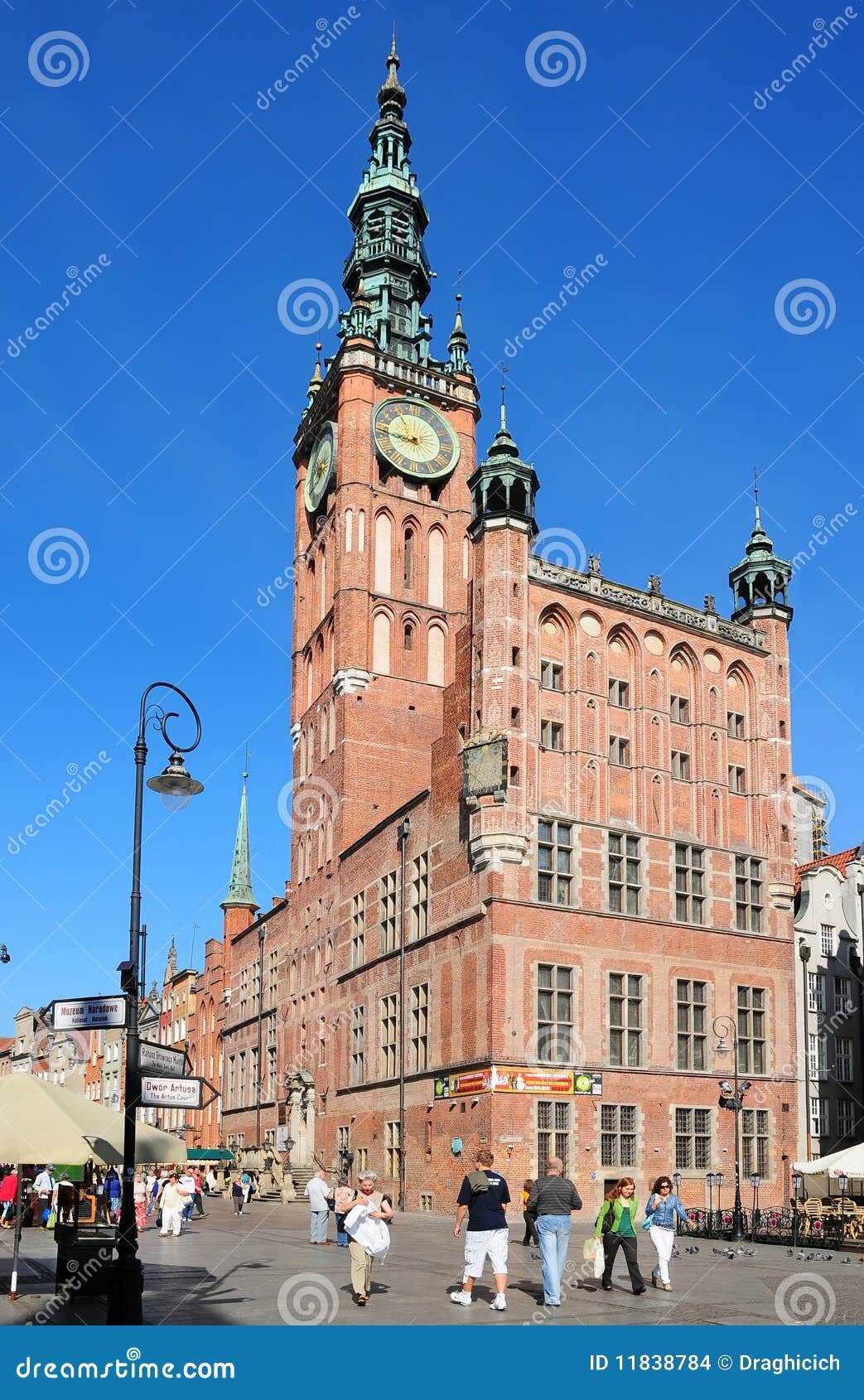 Town Hall in Danzig (Gdansk) Editorial Stock Image - Image of landscape ...