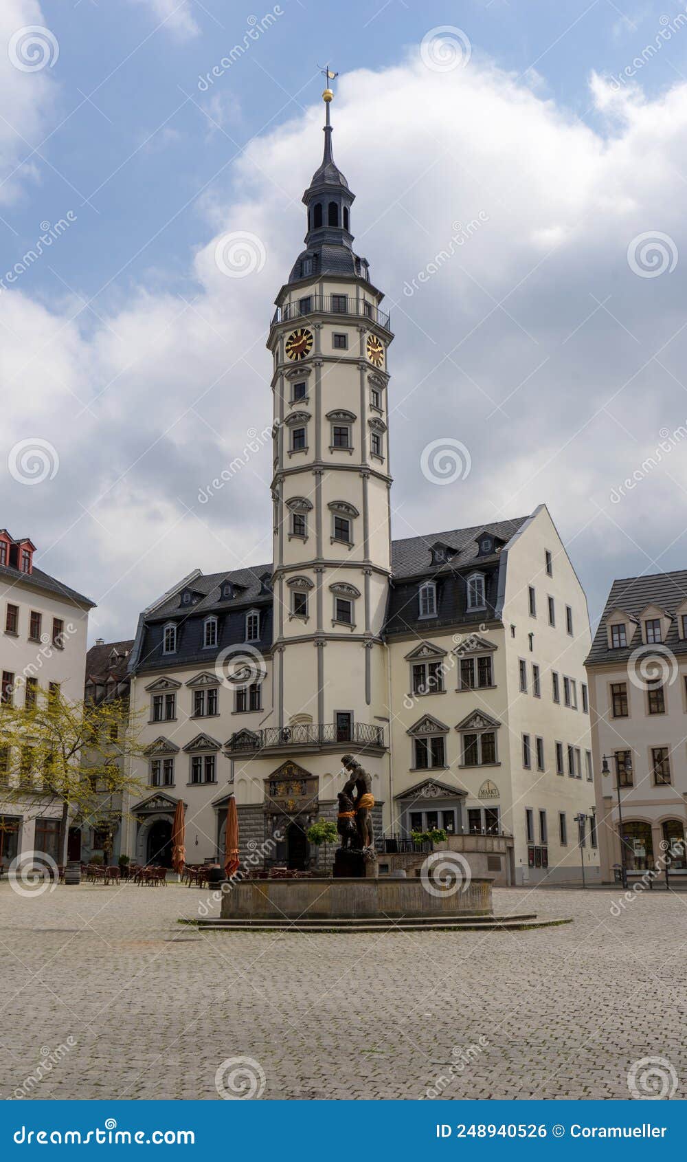 Town Hall of Gera in Thuringia in Germany Stock Photo - Image of ...