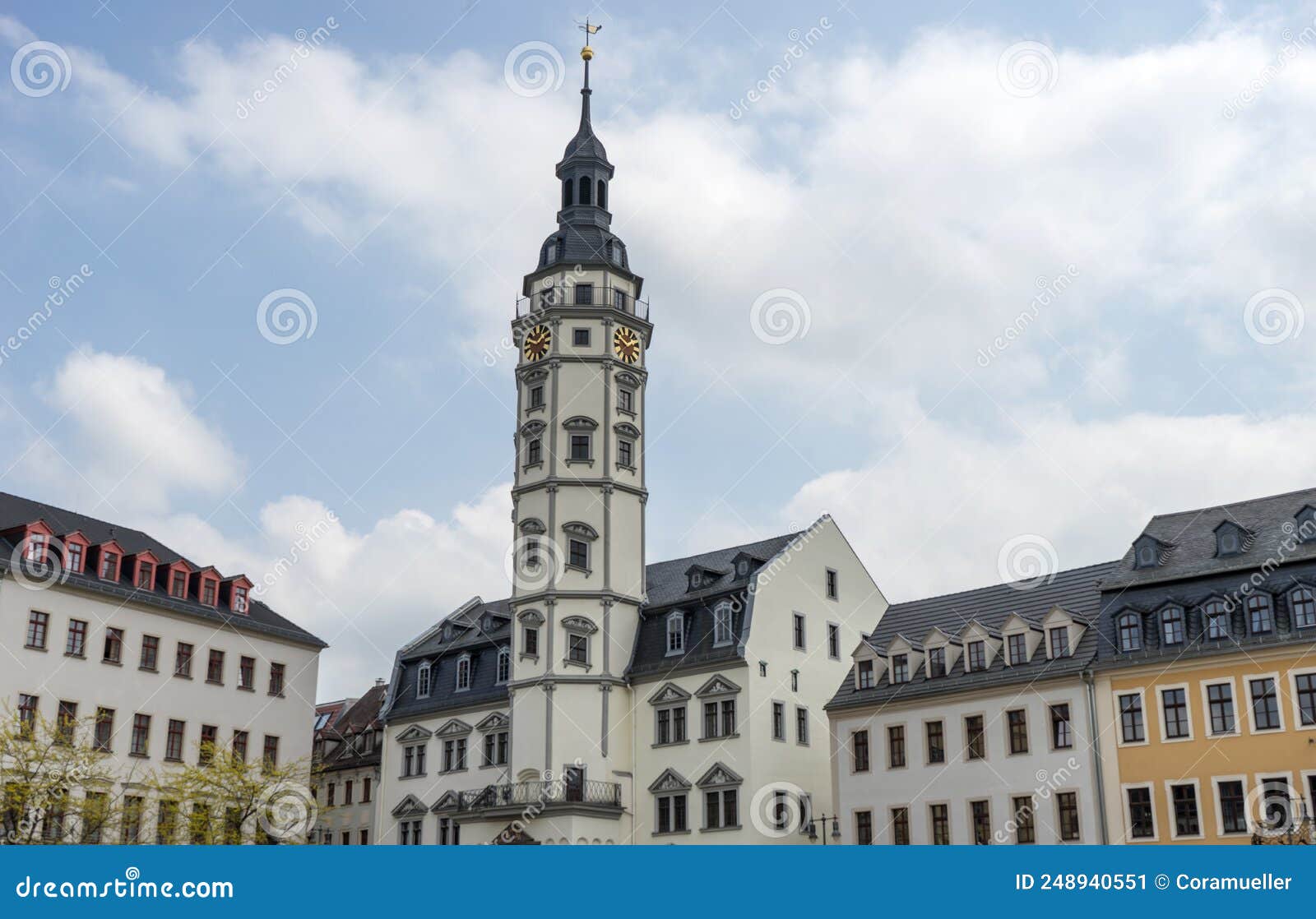 Town Hall of Gera in Thuringia in Germany Stock Image - Image of house ...