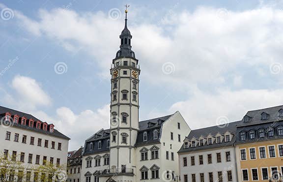 Town Hall of Gera in Thuringia in Germany Stock Image - Image of house ...