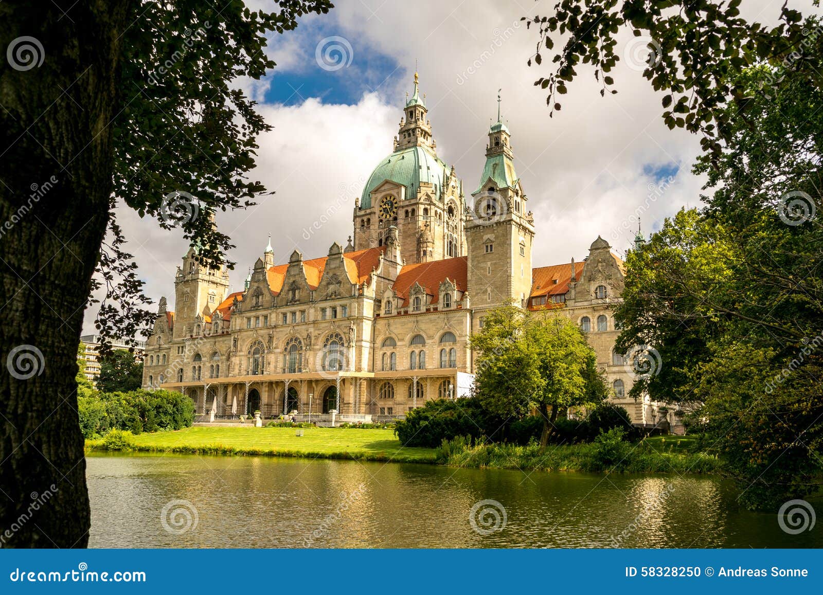 The town hall of Hanover stock photo. Image of administration - 58328250