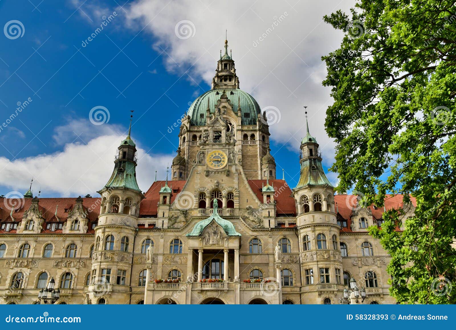 The town hall of Hanover stock image. Image of administration - 58328393