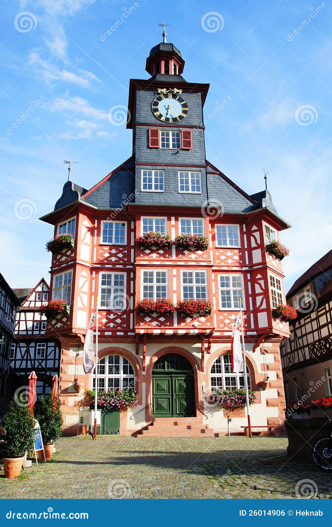 Town hall of heppenheim stock photo. Image of germany - 26014906