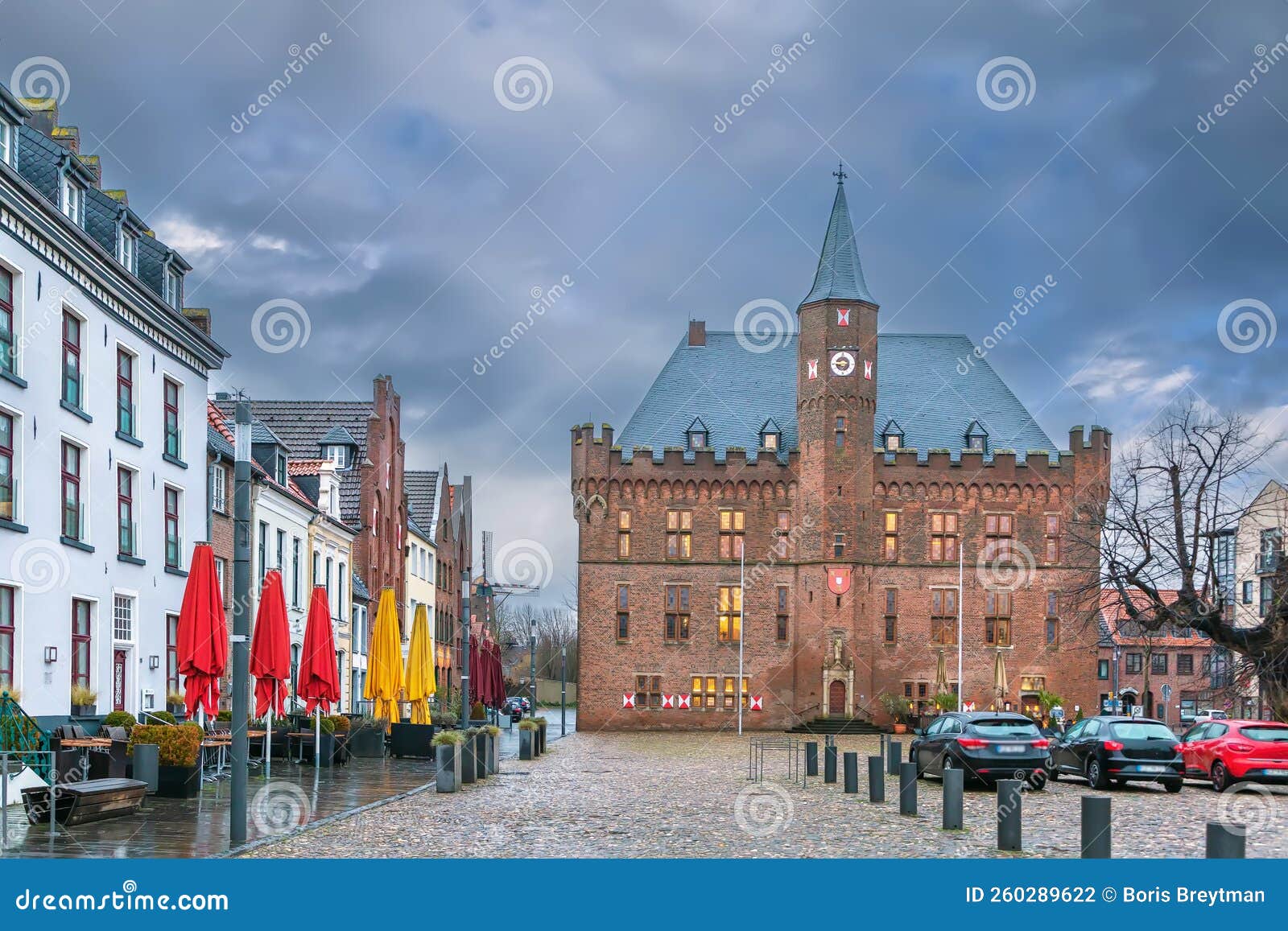 Town hall, Kalkar, Germany stock photo. Image of rhineland - 260289622