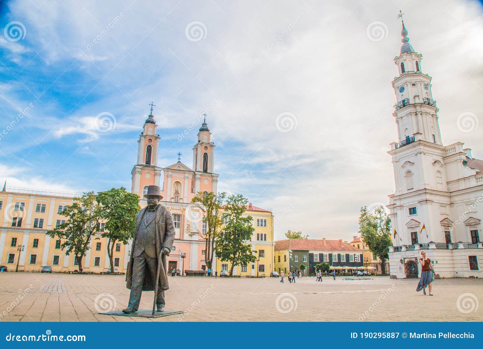 Town Hall of Kaunas in Town Hall Square Editorial Photography - Image ...