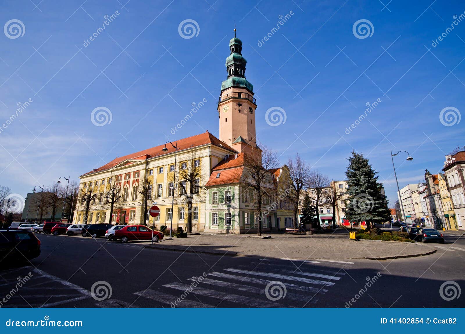 Olawa, Poland. Aerial View Of Main Market Square Royalty-Free Stock ...