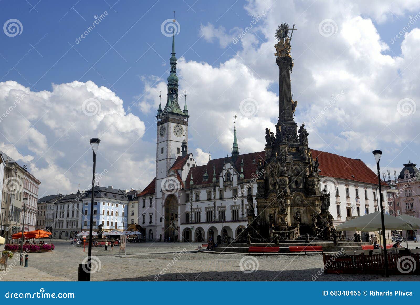 Town Hall in Olomouc, Czech Republic Stock Image - Image of famous ...
