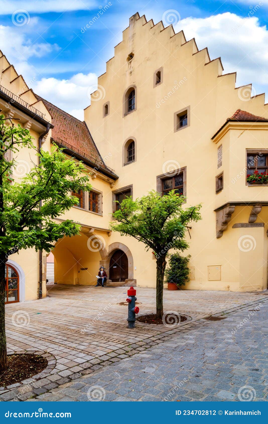 Town Hall - Rathaus in Cham, Bavaria, Germany Stock Photo - Image of ...