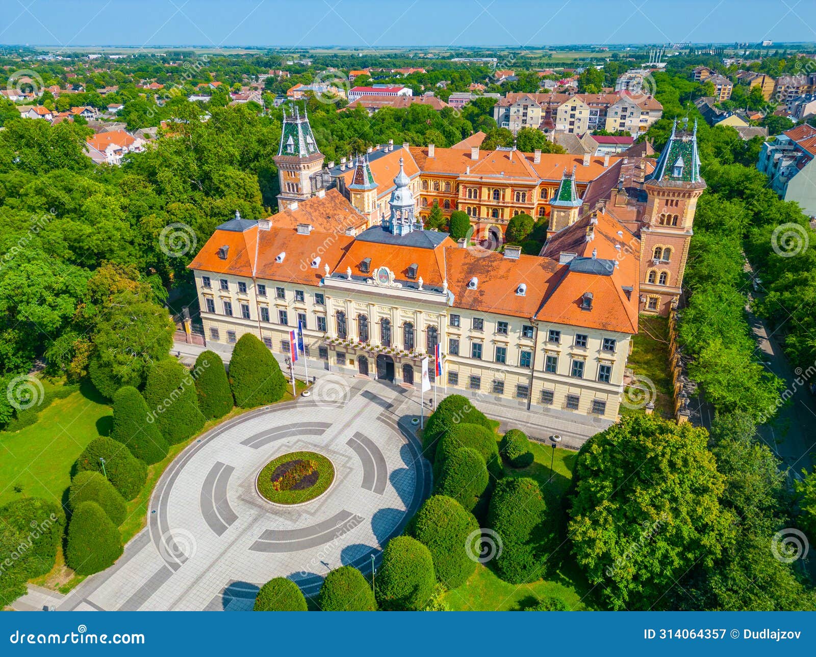 Town Hall in Serbian Town Sombor Stock Image - Image of facade ...