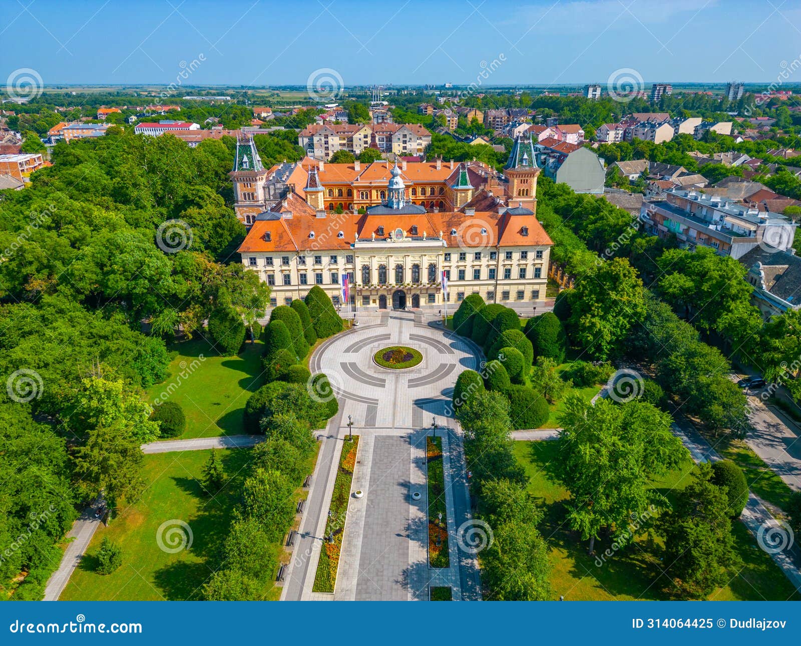 Town Hall in Serbian Town Sombor Stock Image - Image of government ...