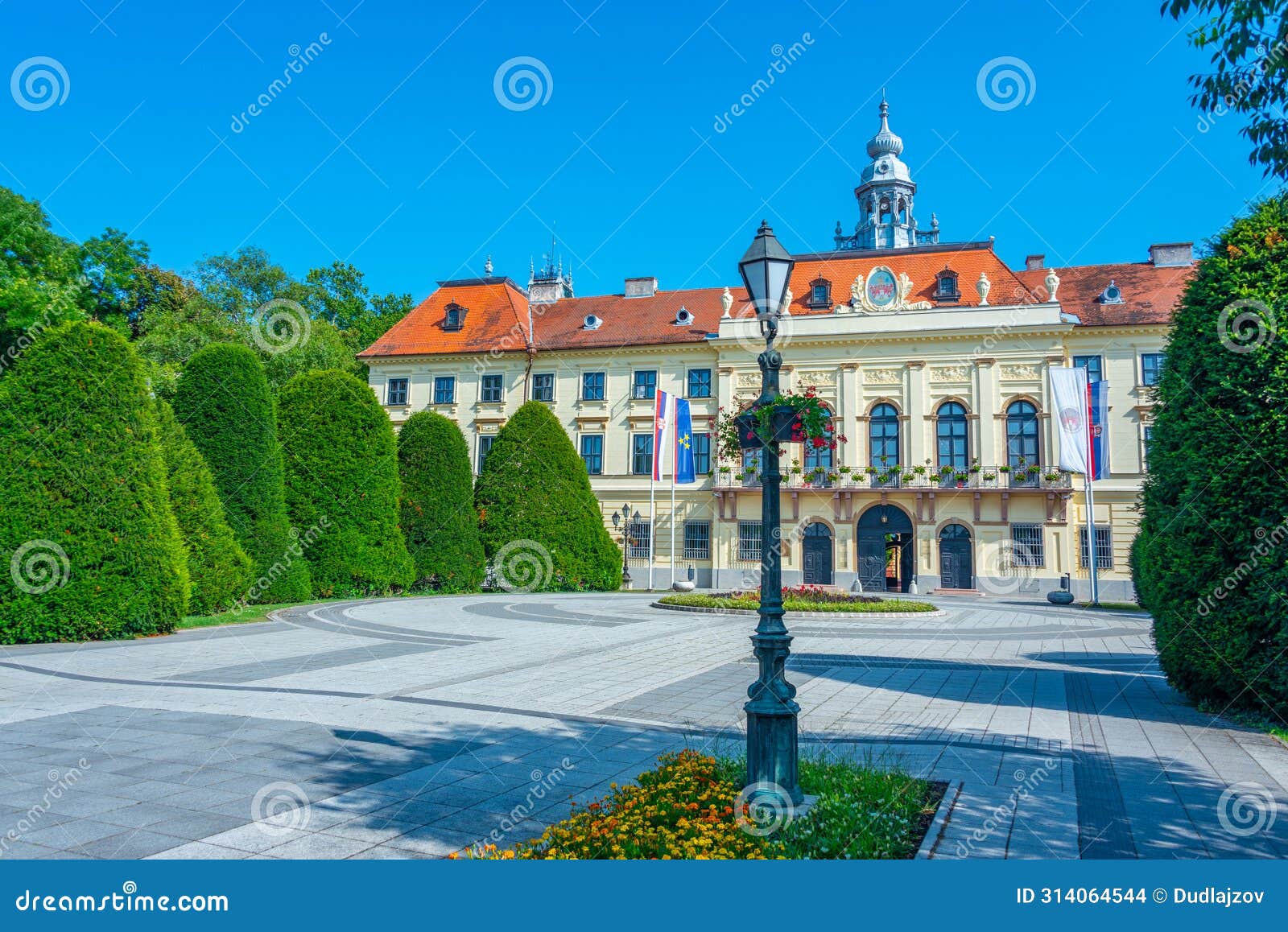 Town Hall in Serbian Town Sombor Stock Photo - Image of town, travel ...