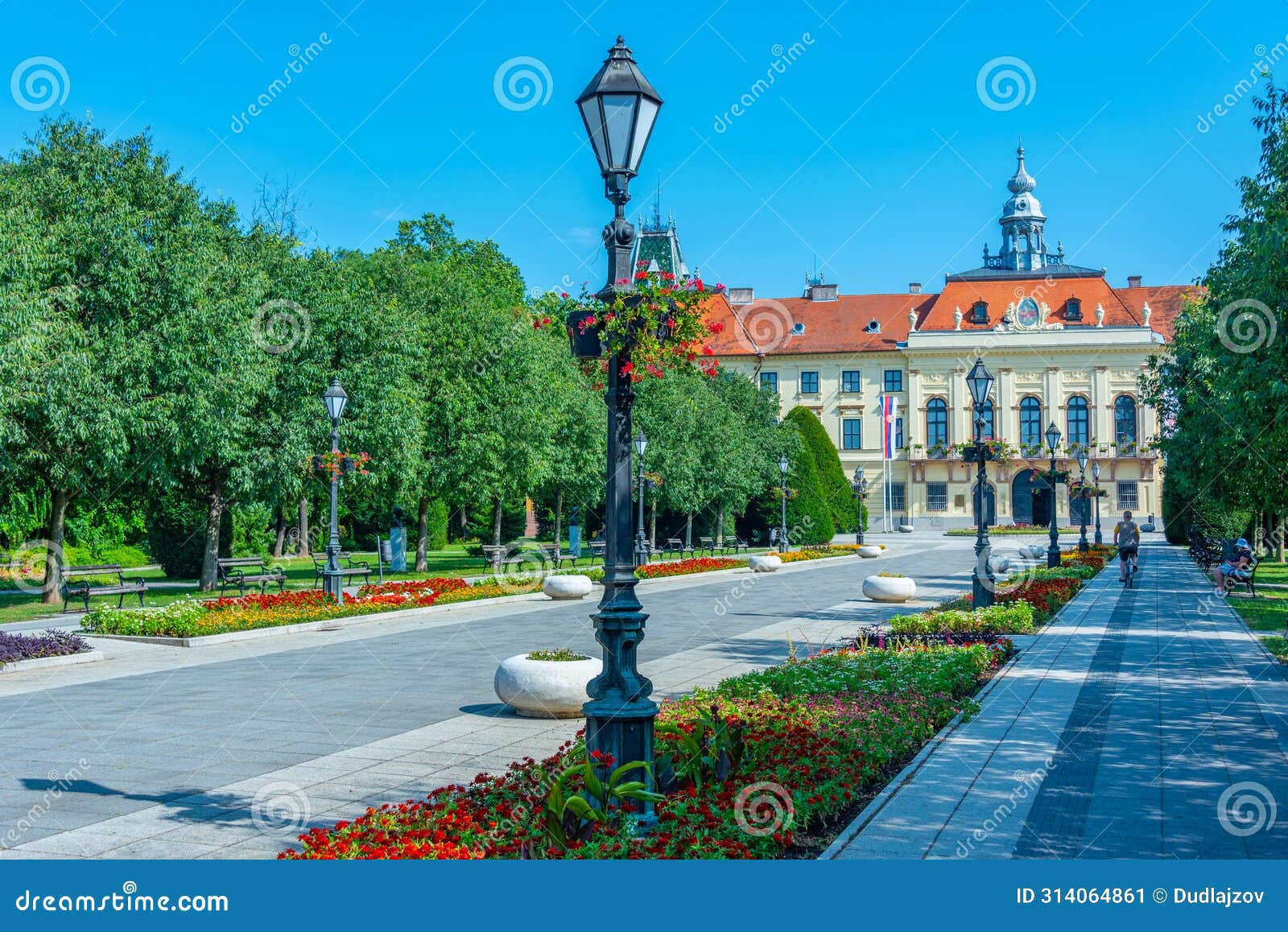 Town Hall in Serbian Town Sombor Stock Image - Image of travel, square ...