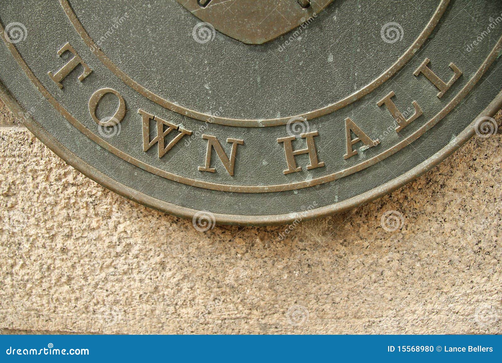 Town Hall sign stock photo. Image of urban, entrance - 15568980
