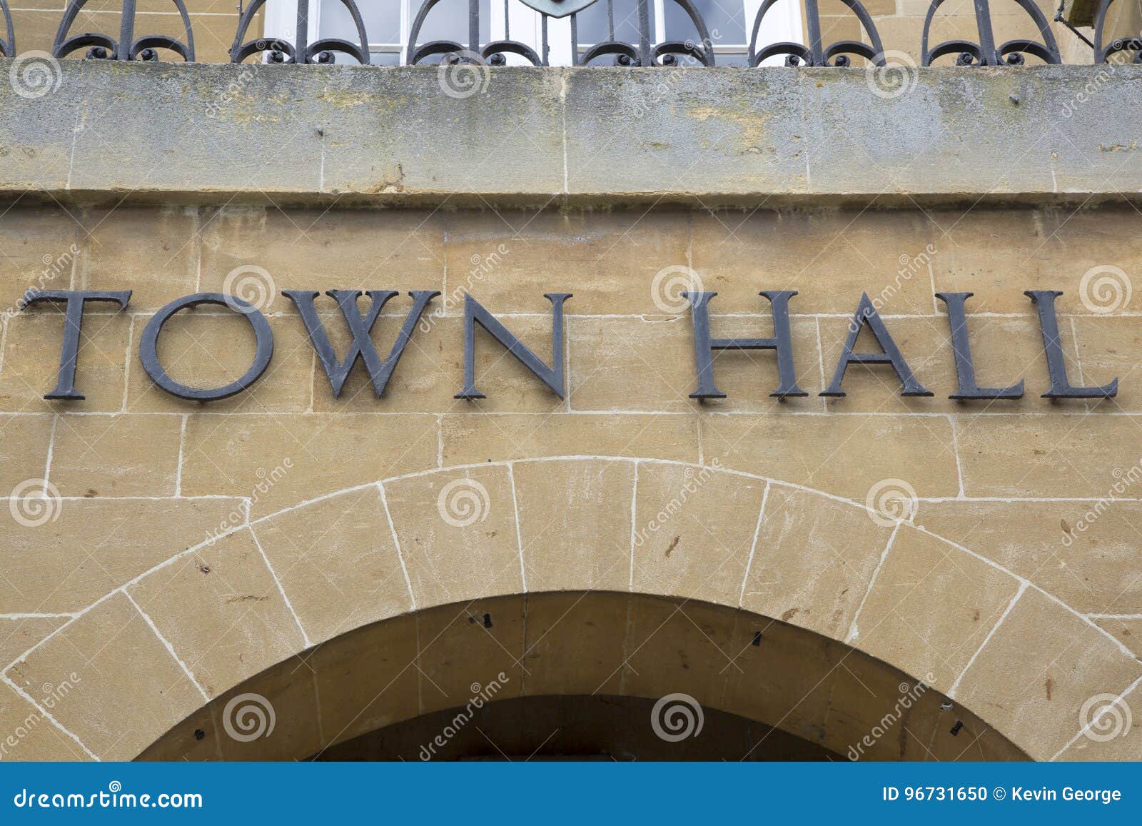 Town Hall Sign stock photo. Image of local, font, government - 96731650