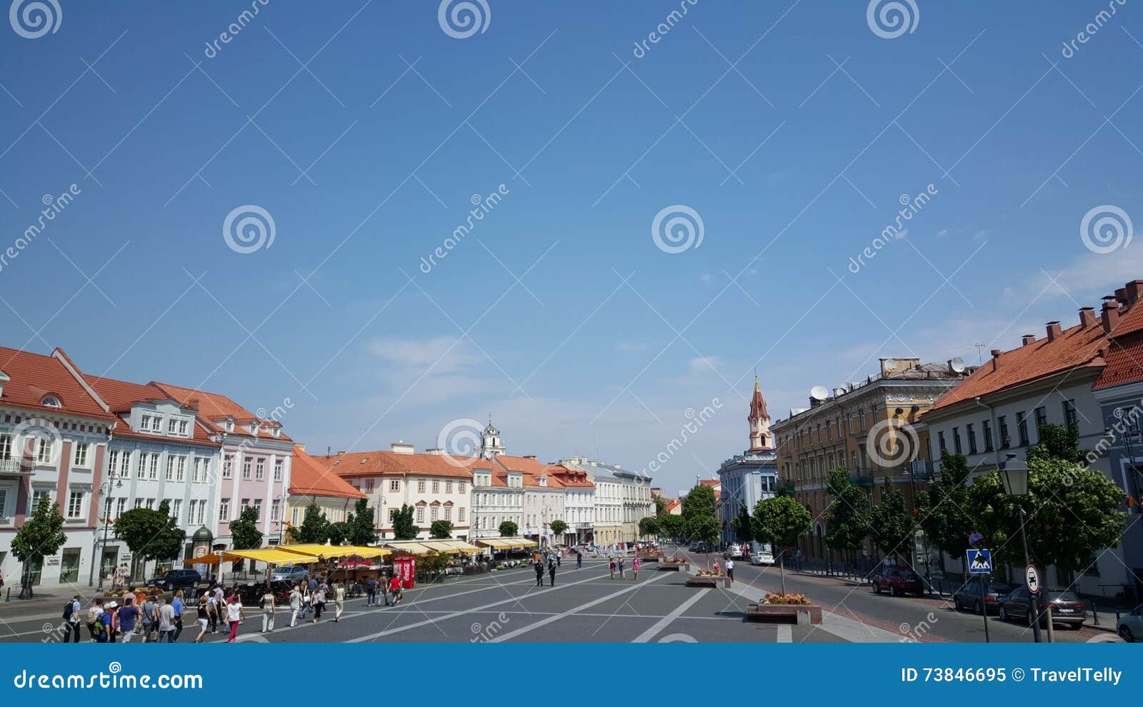 The Town Hall Square editorial image. Image of vilnius - 73846695