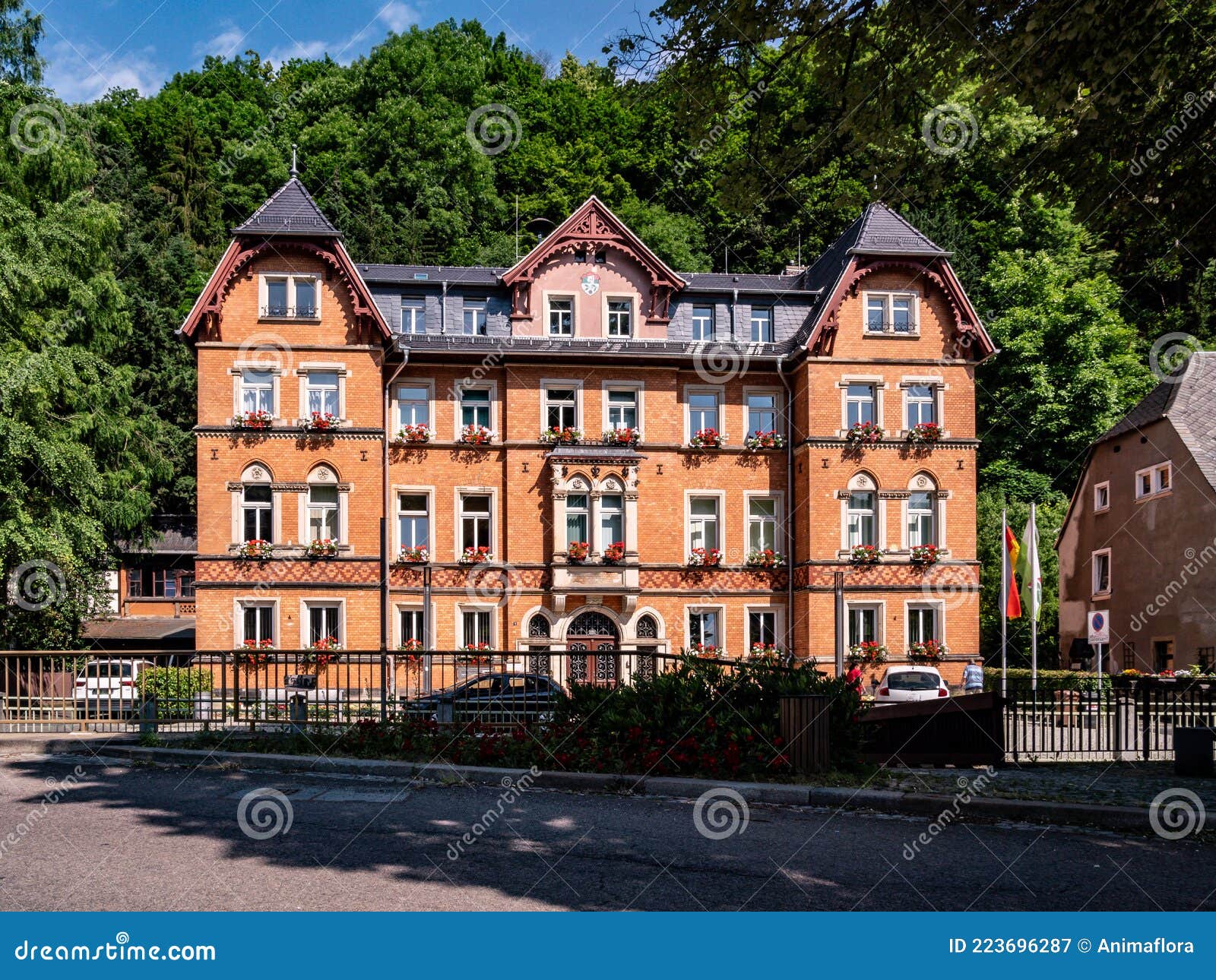 Town Hall of Tharandt in Saxony Stock Image - Image of bohemian ...