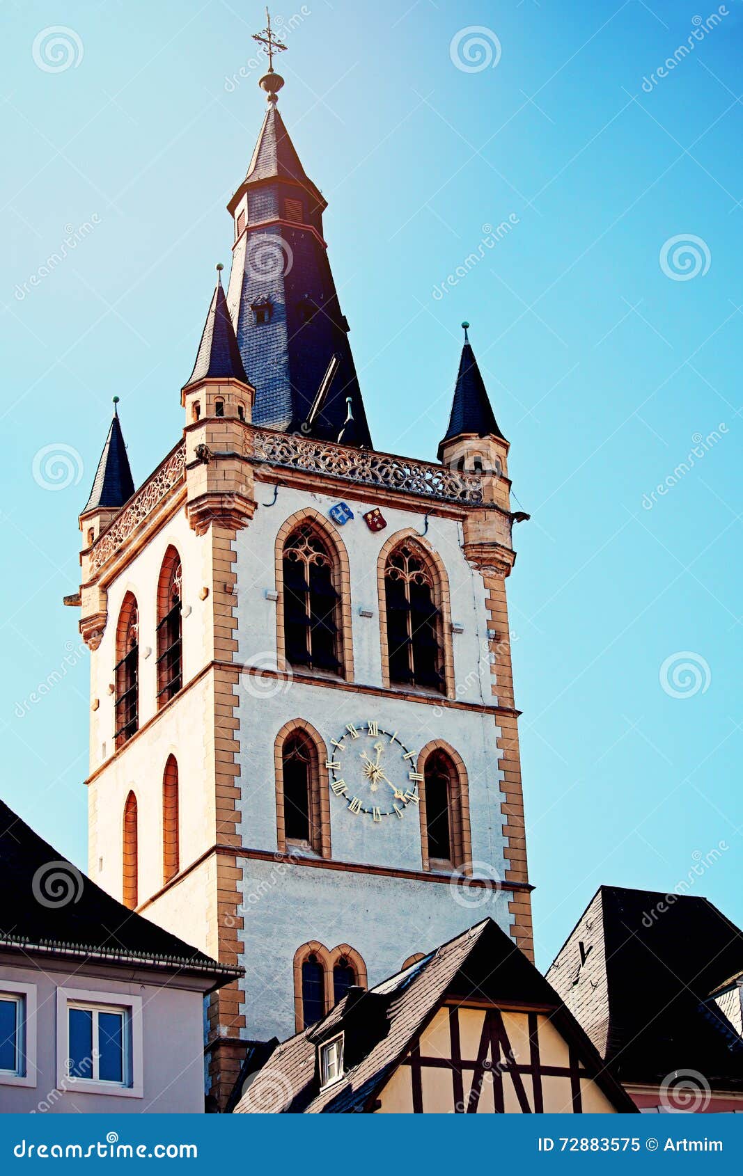 Town Hall Tower in Trier, Germany Stock Image - Image of medieval ...
