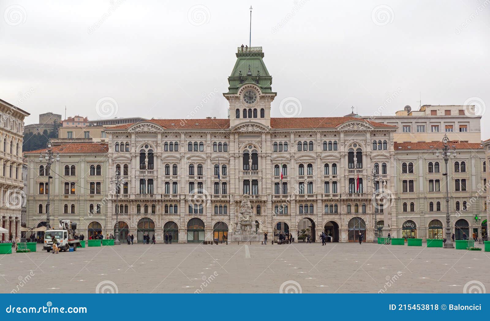 Town Hall Trieste Italy editorial stock photo. Image of architecture ...