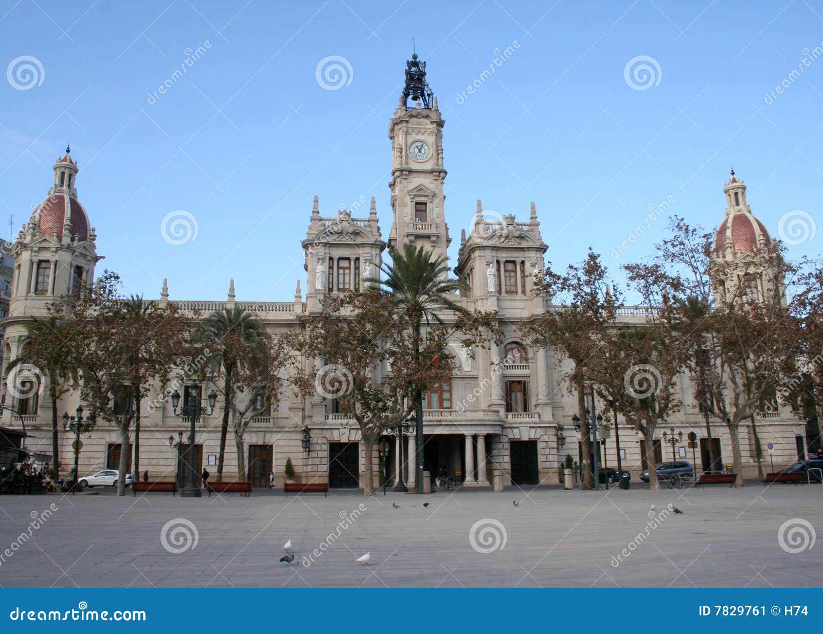 Town hall Valencia stock image. Image of valencia, historic - 7829761