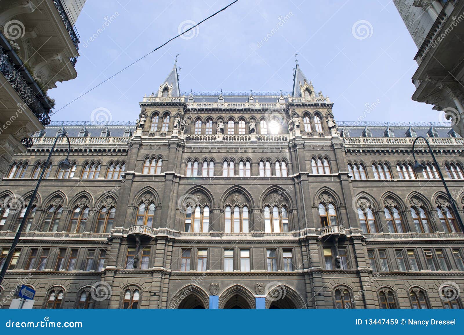Town hall view stock image. Image of building, tall, capital - 13447459