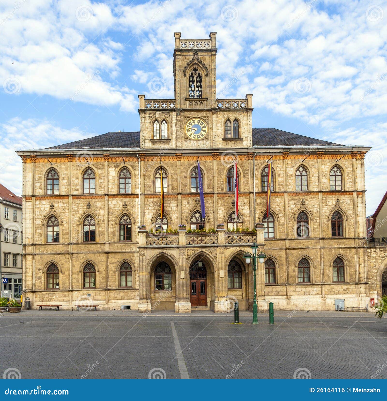 Town Hall Weimar in Germany Stock Photo - Image of hall, architectural ...