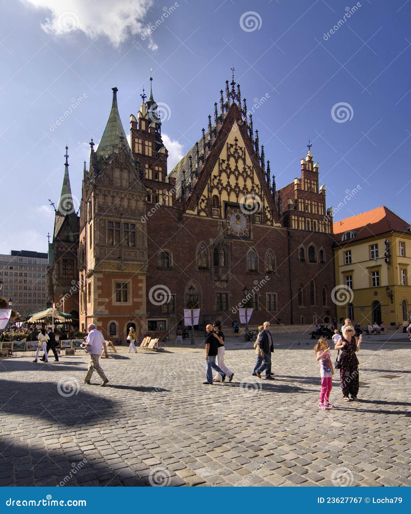 Town Hall, Wroclaw in Poland Editorial Photography - Image of rynek ...