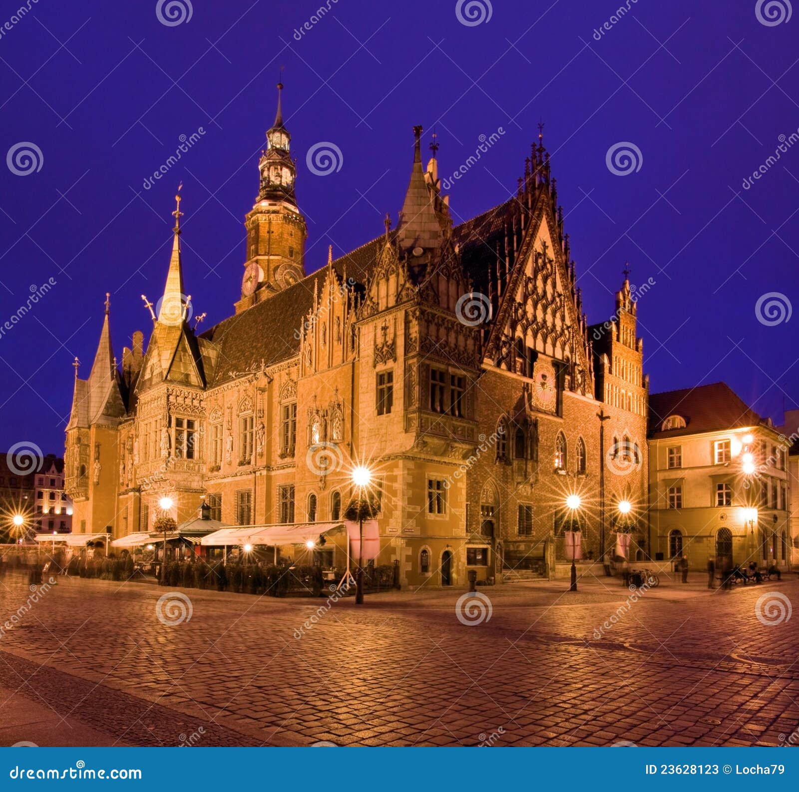 Town Hall, Wroclaw in Poland Editorial Stock Photo - Image of odra ...