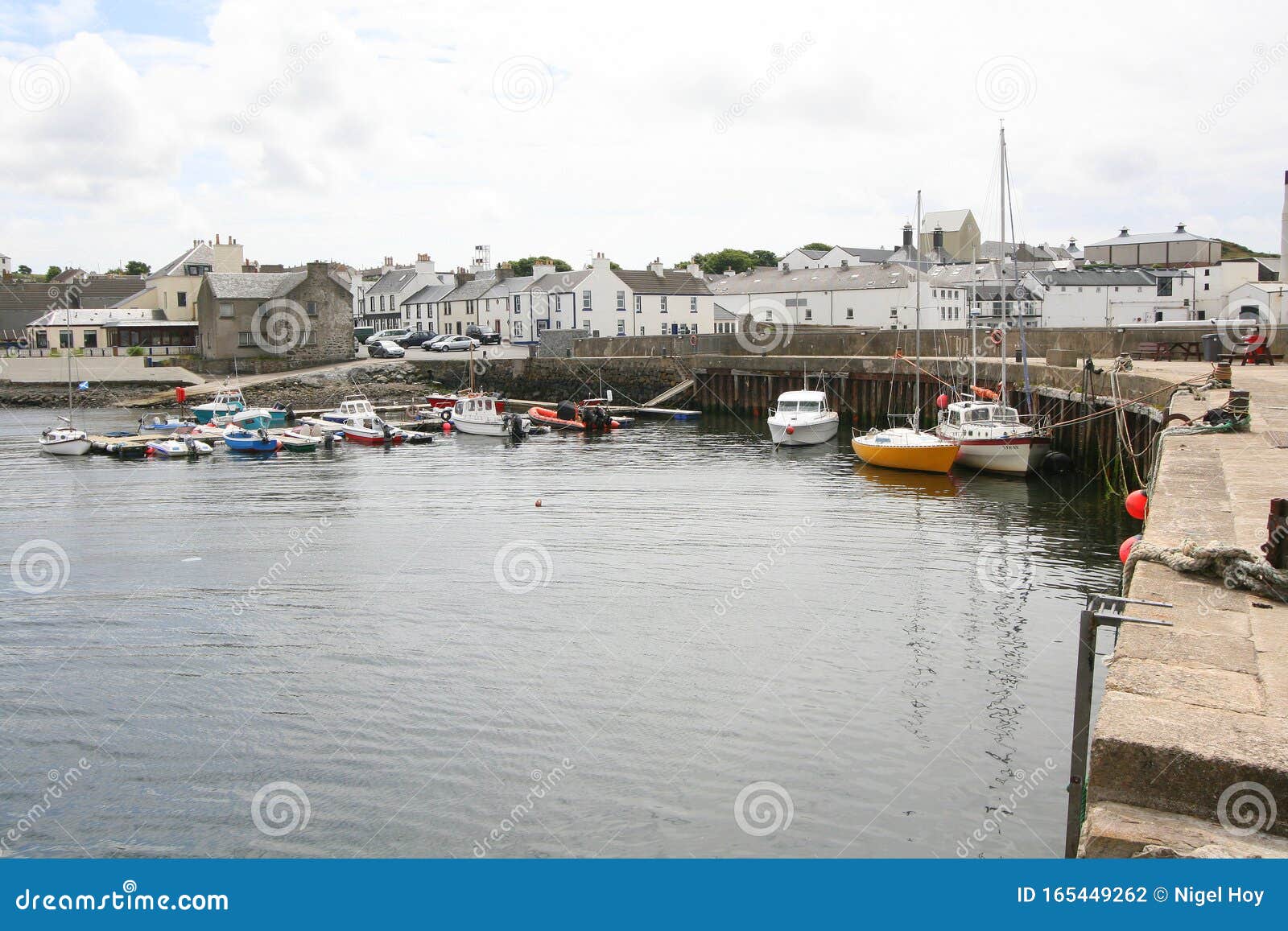 Town and Harbour in Scotland Editorial Photography - Image of houses ...