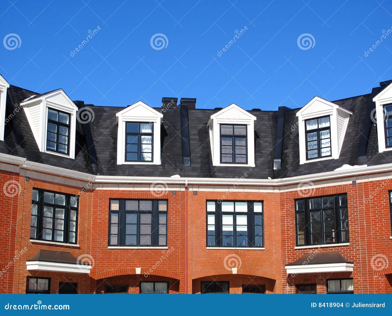 Town homes stock photo. Image of place, home, buildings - 8418904