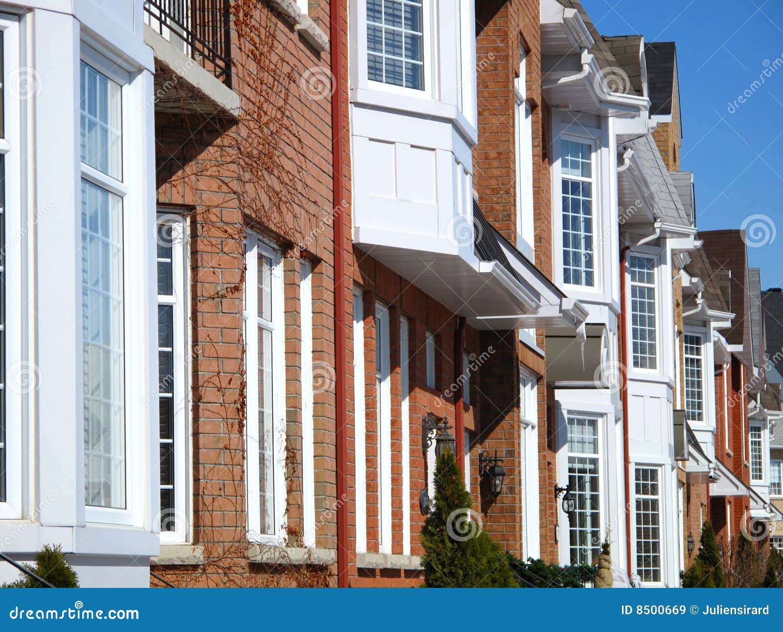 Town homes stock image. Image of building, construction - 8500669